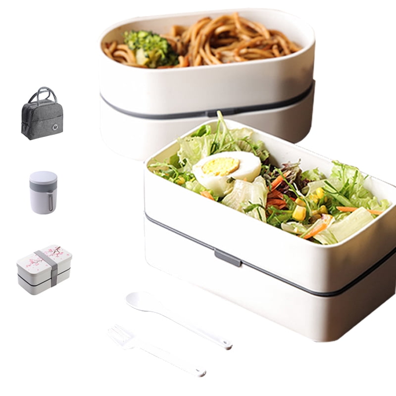XCYT Lunch Containers for Adults，two layer high capacity lunch box ...