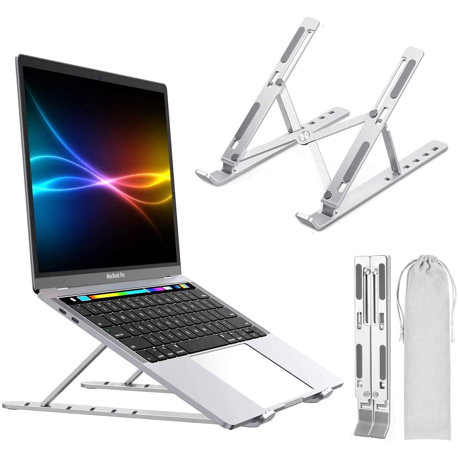XClub Laptop Stand Portable Adjustable Height for Desk Ergonomic ...