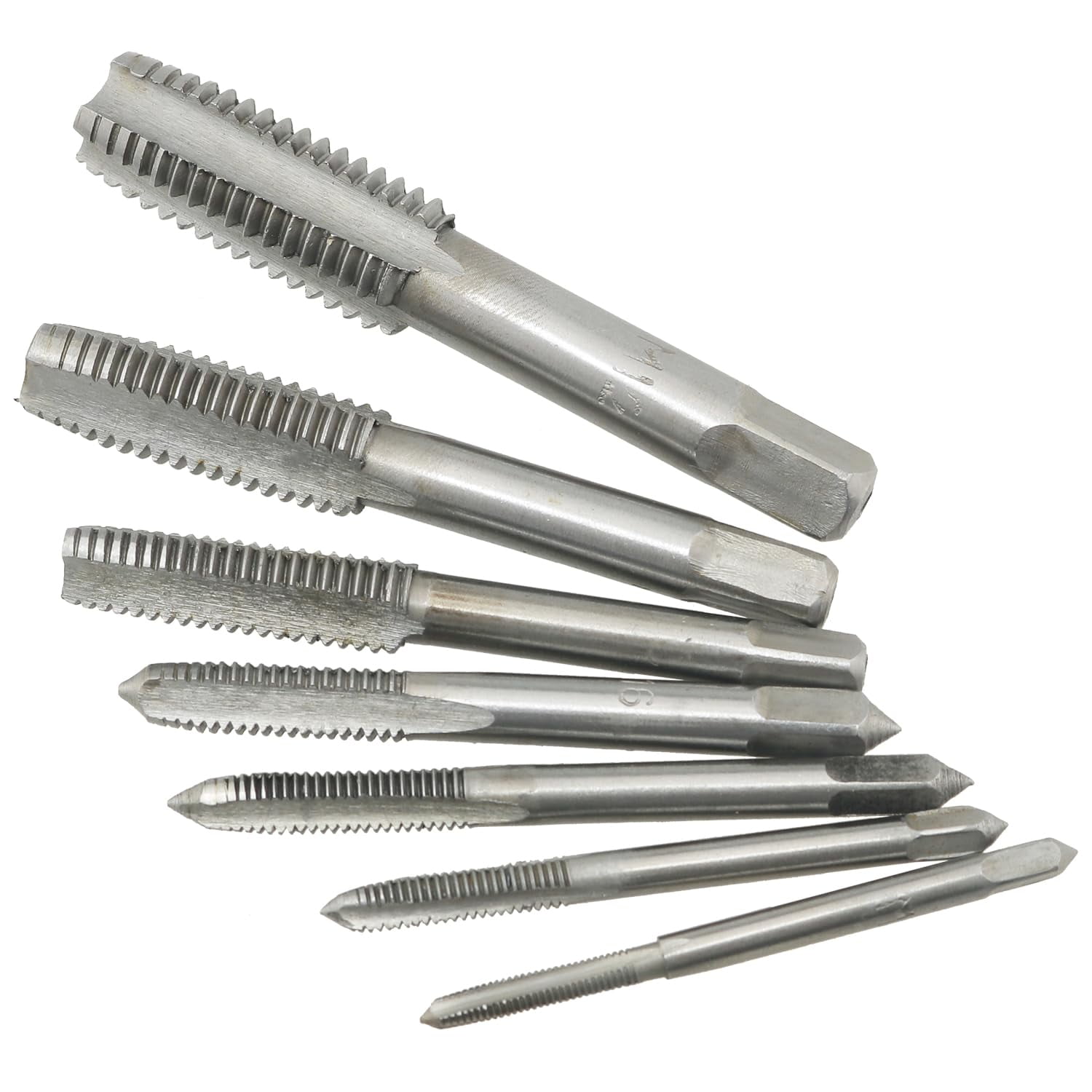 XD-1 Set of Hinge Tap and Die Drill Bits 7 Piece Set Non Twisted Hand ...