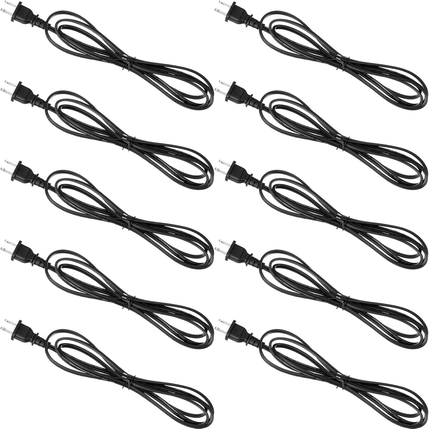 XD-10 Pack Lamp Cord Set - 6 Feet Black, With Molded Plug & Toggle Cord ...