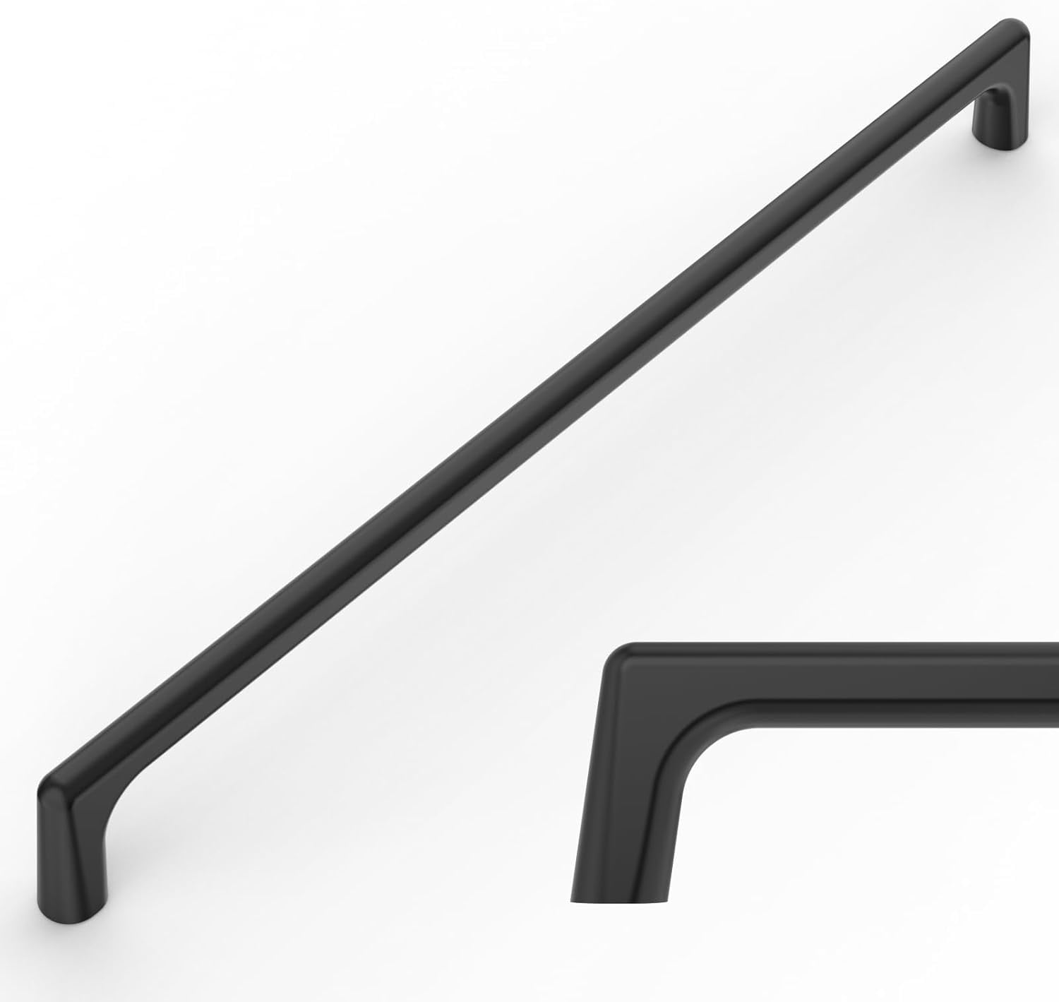 XD-10 Pack Matte Black Cabinet Pulls 5 Inch(128MM) Hole Centers Kitchen ...