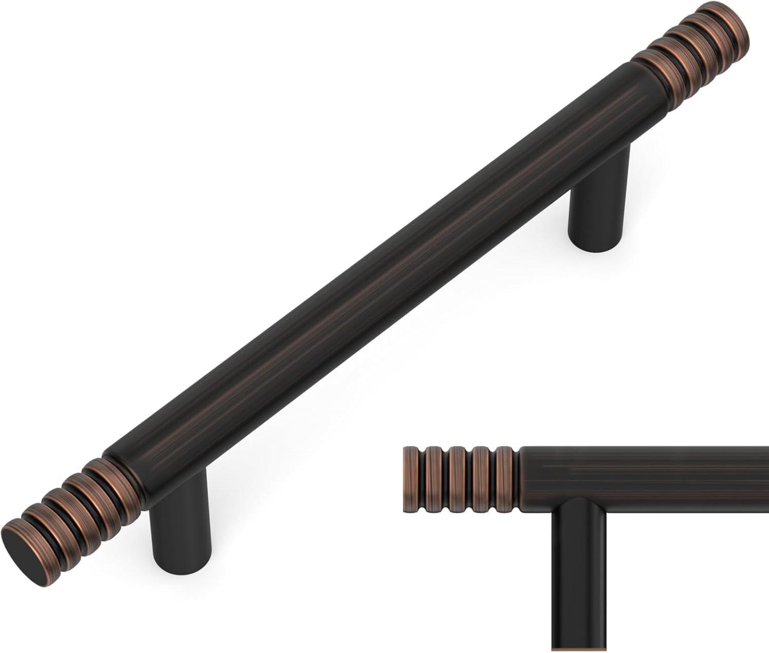 XD-10 Pack Oil Rubbed Bronze Solid Cabinet Pulls 3.75 Inch(96MM) Hole ...