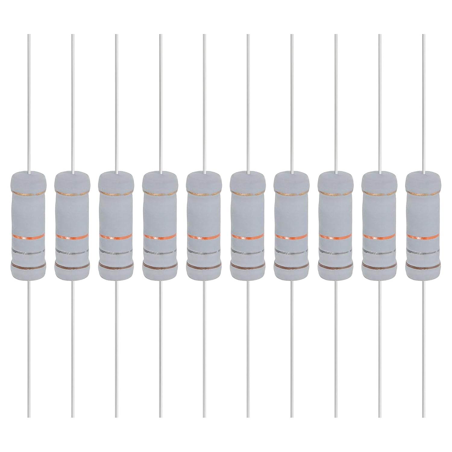 XD-10 Pcs 68 Ohm 5 Watts Metal Oxide Film Resistor, 5% Tolerance ...