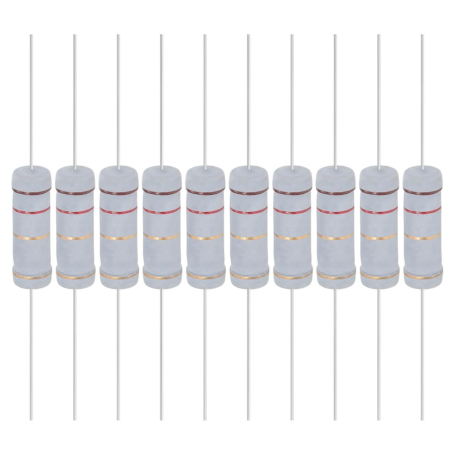XD-10 Pcs 68 Ohm 5 Watts Metal Oxide Film Resistor, 5% Tolerance ...