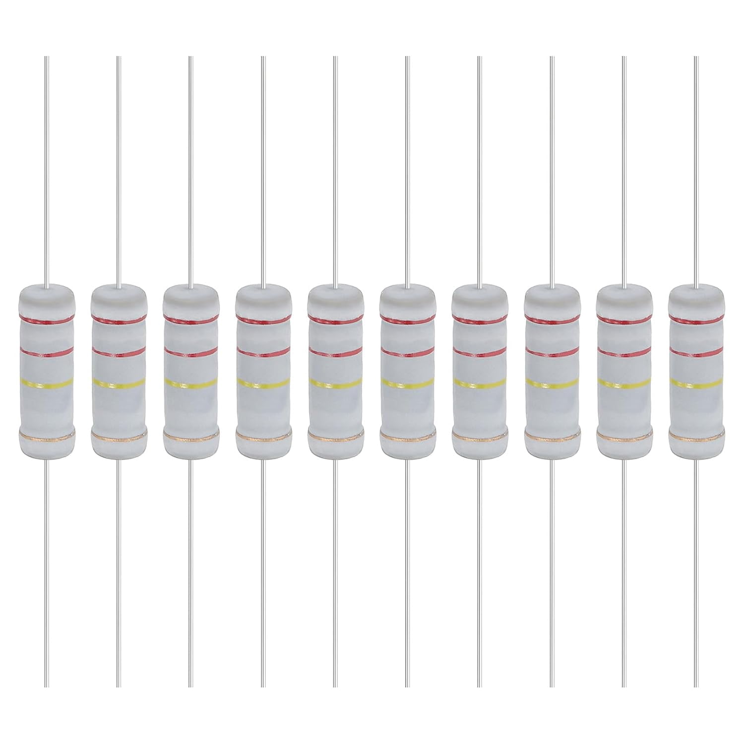 XD-10 Pcs 68 Ohm 5 Watts Metal Oxide Film Resistor, 5% Tolerance ...