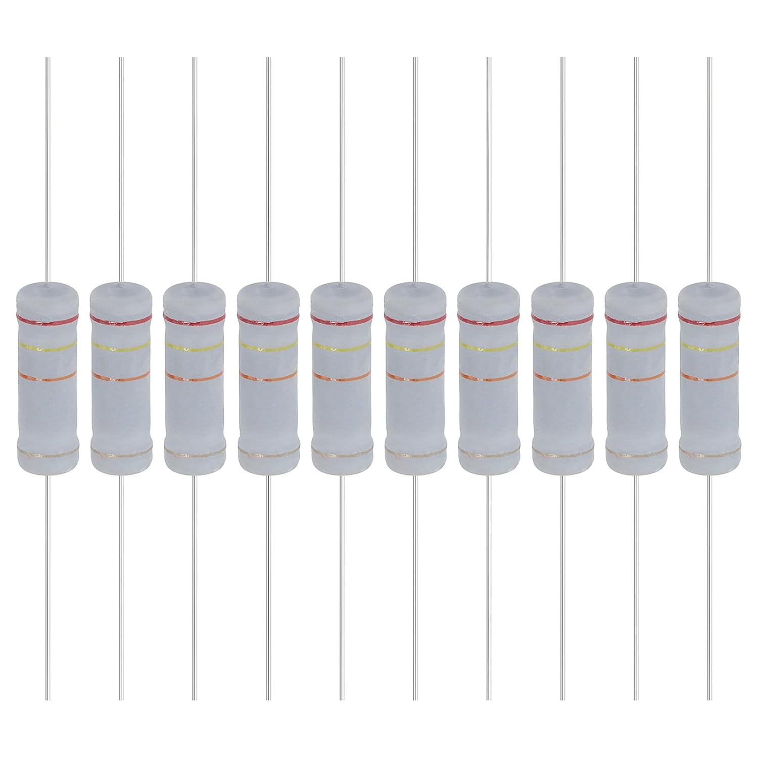 XD-10 Pcs 68 Ohm 5 Watts Metal Oxide Film Resistor, 5% Tolerance ...