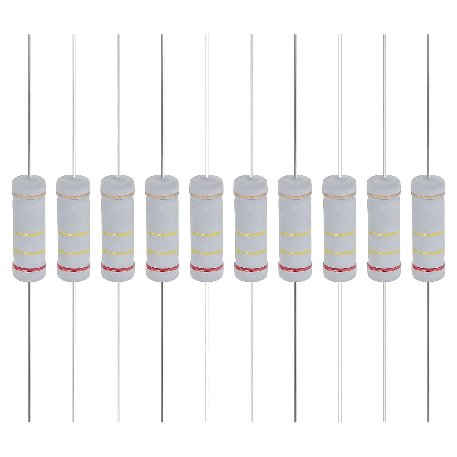 XD-10 Pcs 68 Ohm 5 Watts Metal Oxide Film Resistor, 5% Tolerance ...