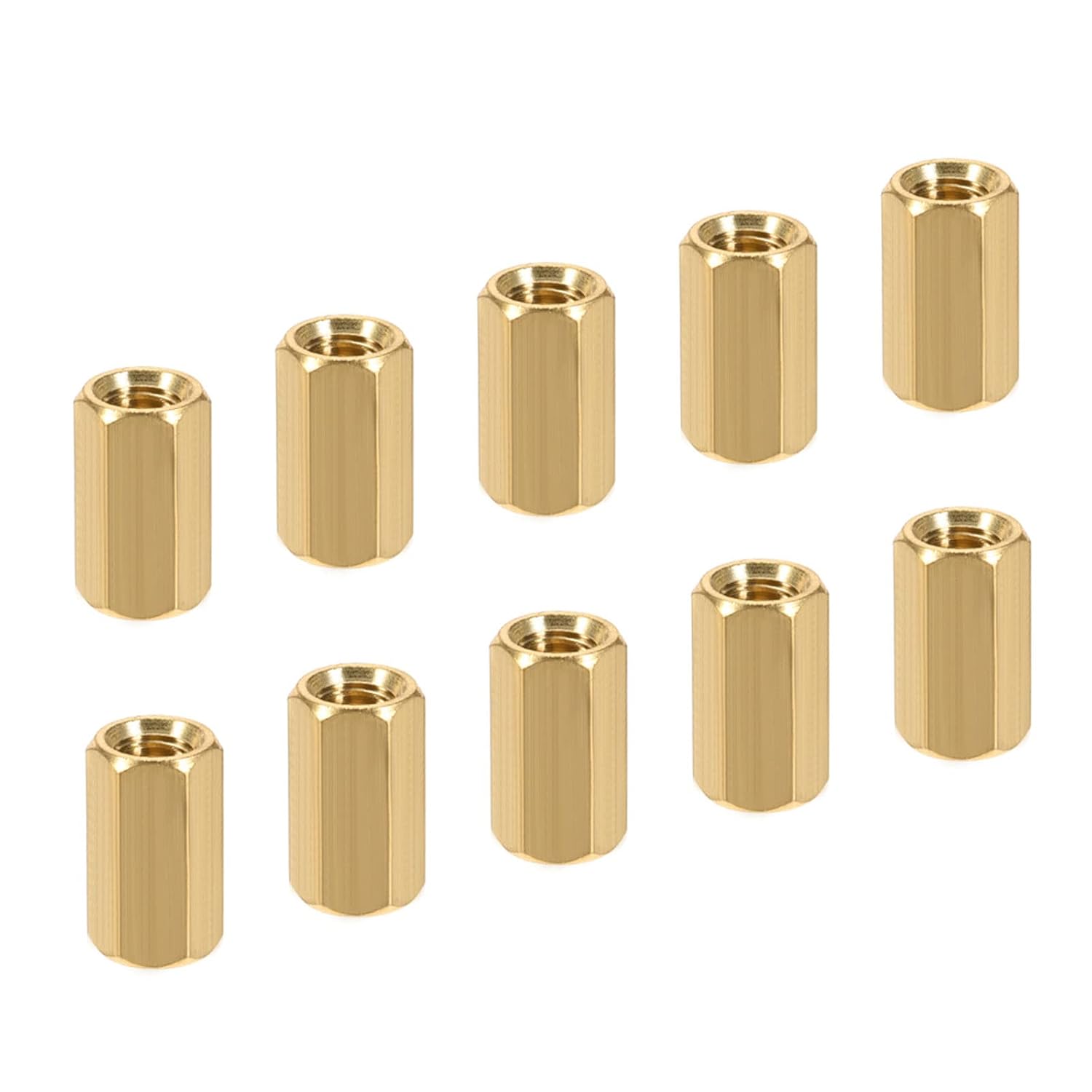 XD-10 Pcs M5 Spacers, Brass Hex PCB Standoffs Nuts, Keep Height ...