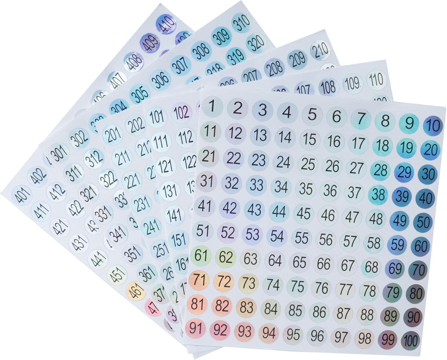 XD-10 Sheets 1 to 100 Number Stickers Self Adhesive 1 cm Small ...
