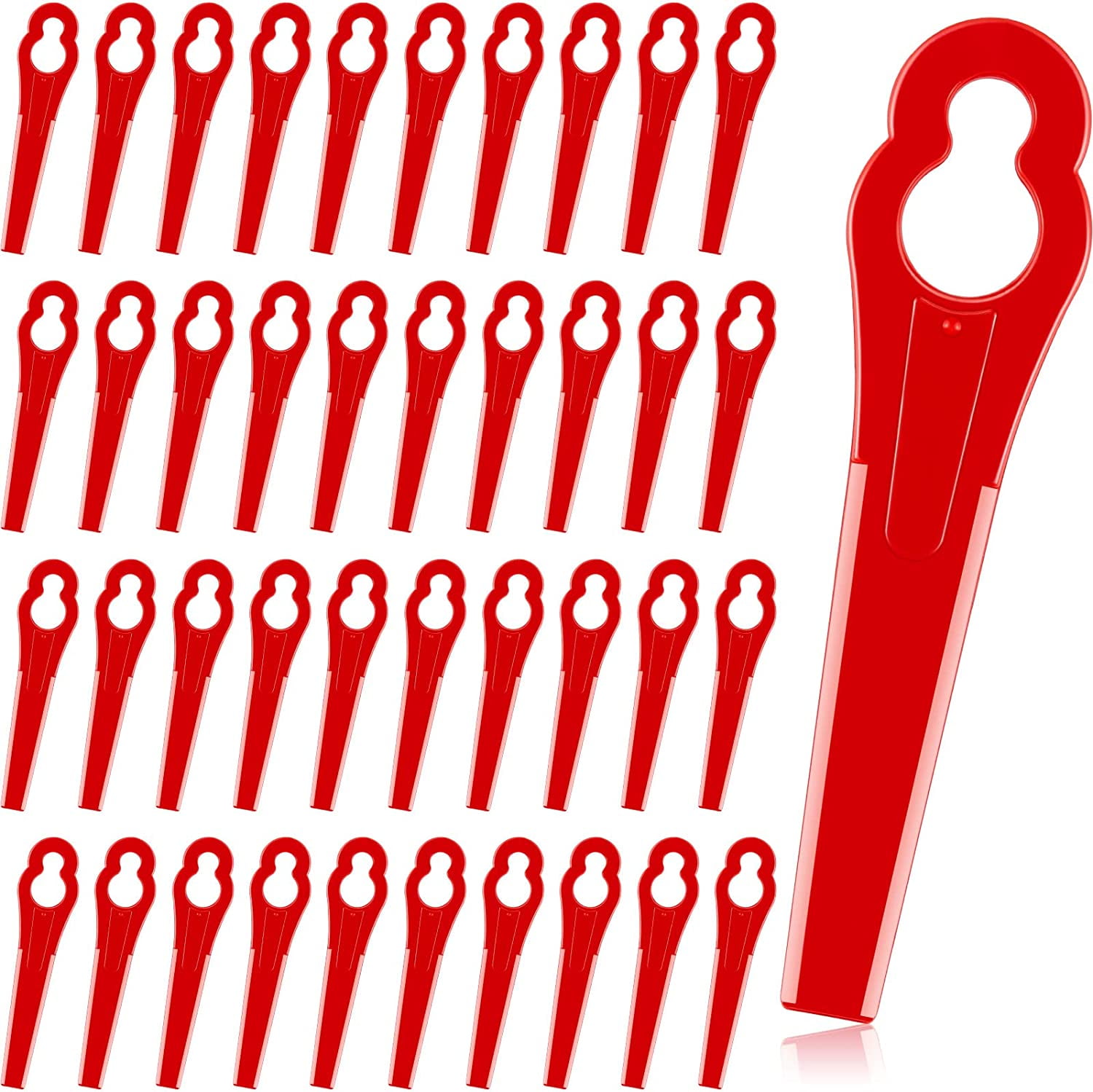 XD-100 Pieces Plastic Machine Trimming Blades Replacement Accessories ...