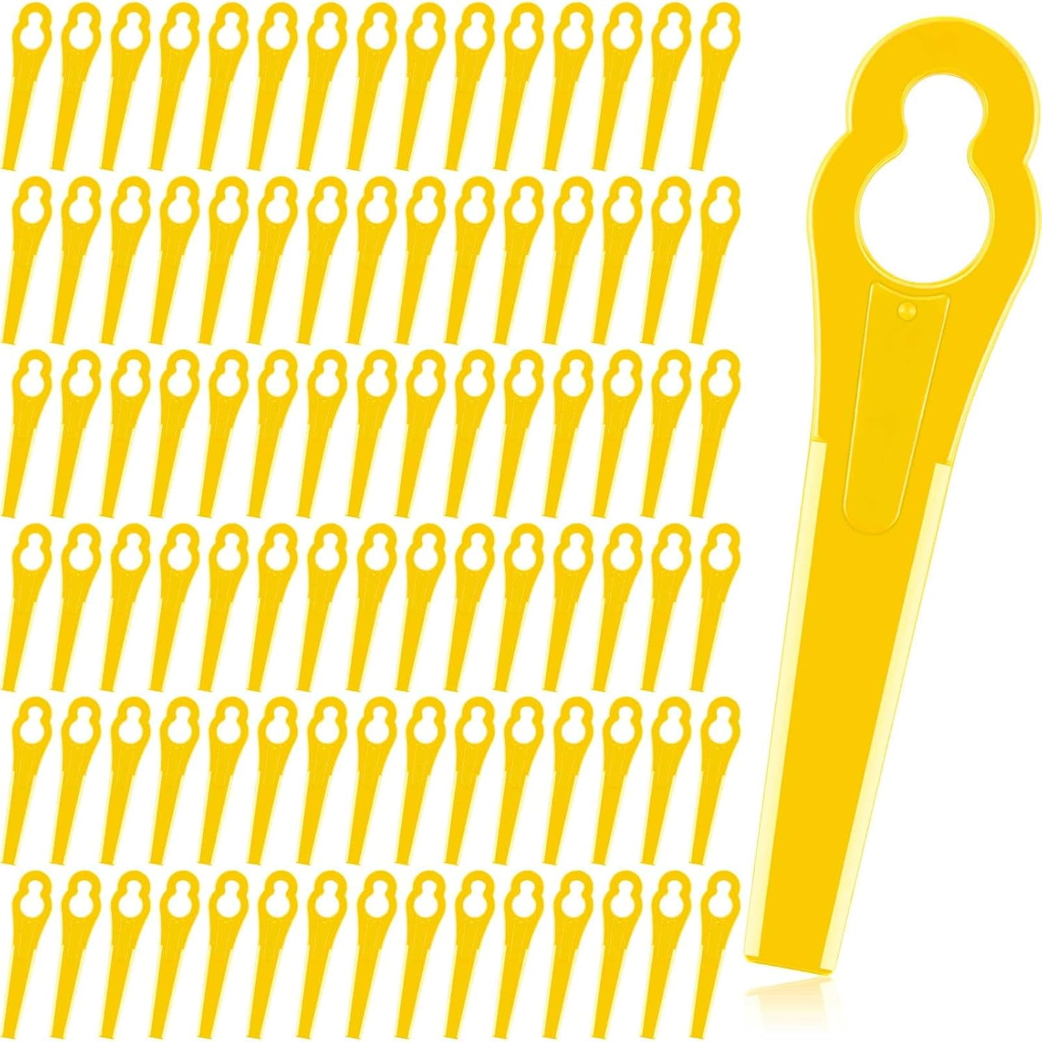 XD-100 Pieces Plastic Machine Trimming Blades Replacement Accessories ...