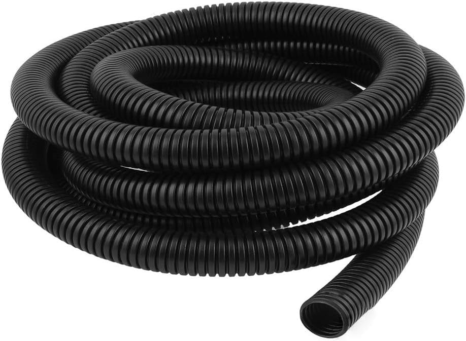 XD-10Ft 1/2inch ID Corrugated Tubing Not-Split Flexible Bellows Tube ...