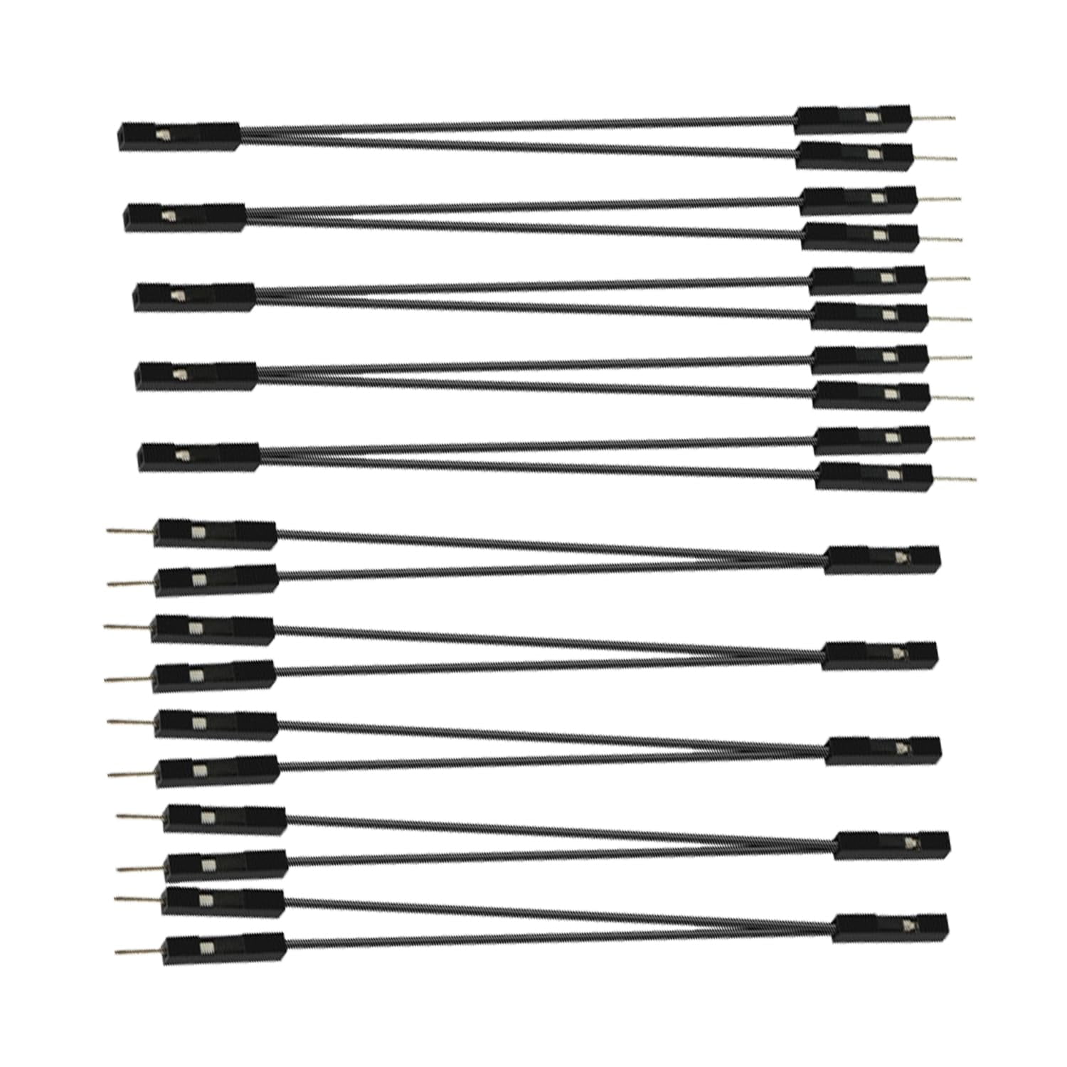 XD-10PCS 2 Pins Dupont 2.54mm Jumper Cable Splitter for PC Group Dual ...