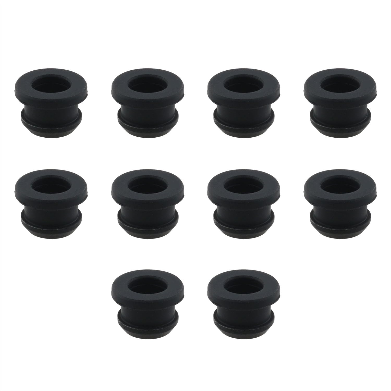 XD-10PCS Black 8mm Rubber Grommets Wiring Gasket Hole Ruber Grommet ...