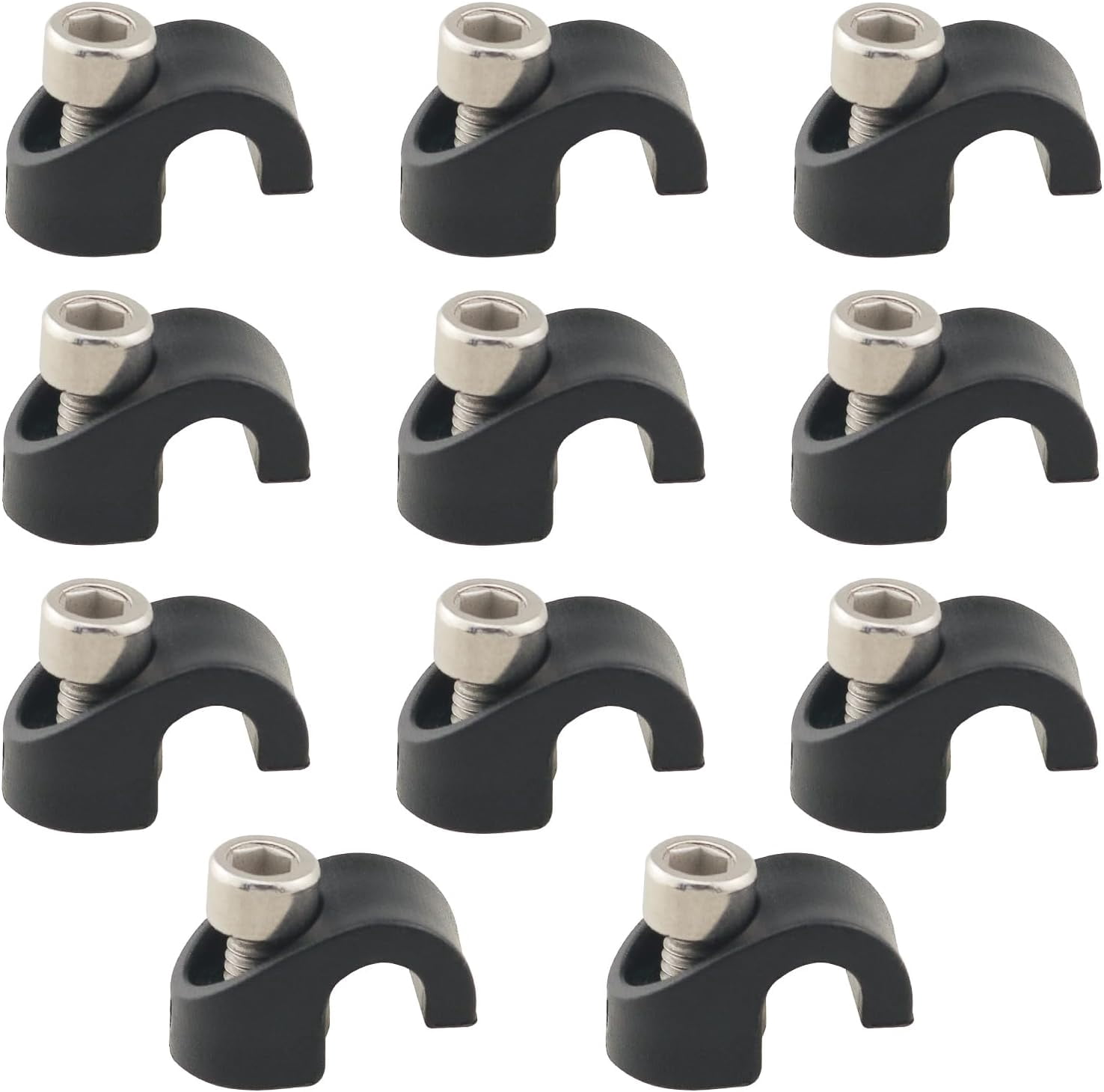 XD-10PCS Mountain Bike Fork Mounting Buckle Plastic Brake Cable Clip ...