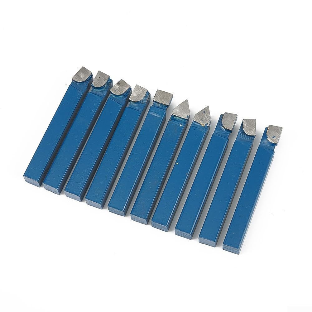 XD-10Pack 1/4" Metal Lathe Tooling Carbide Tip Tipped Cutter Tool,C6 ...