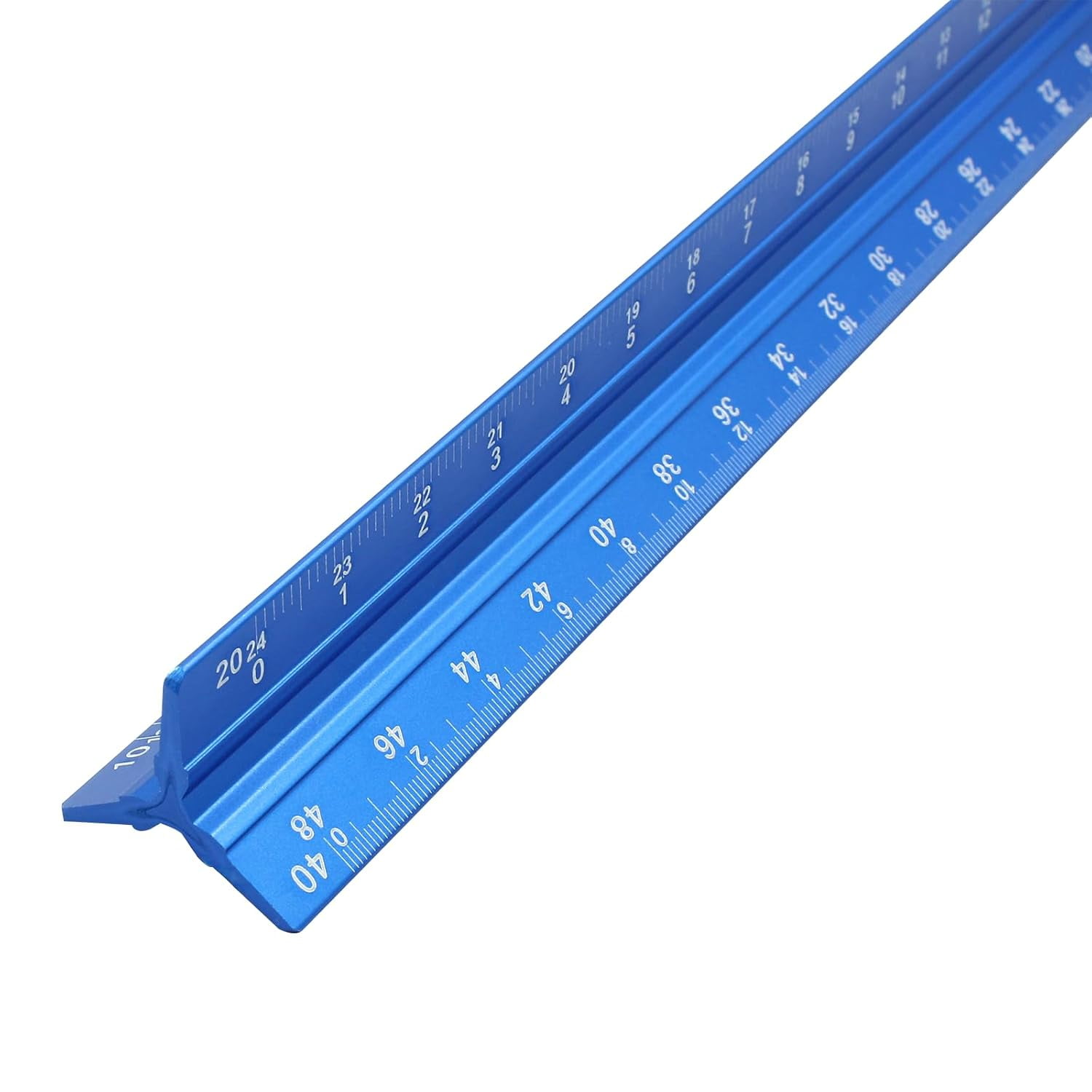 XD-12 Inch Engineer Scale Ruler, Metal Engineering Ruler Aluminum Laser ...