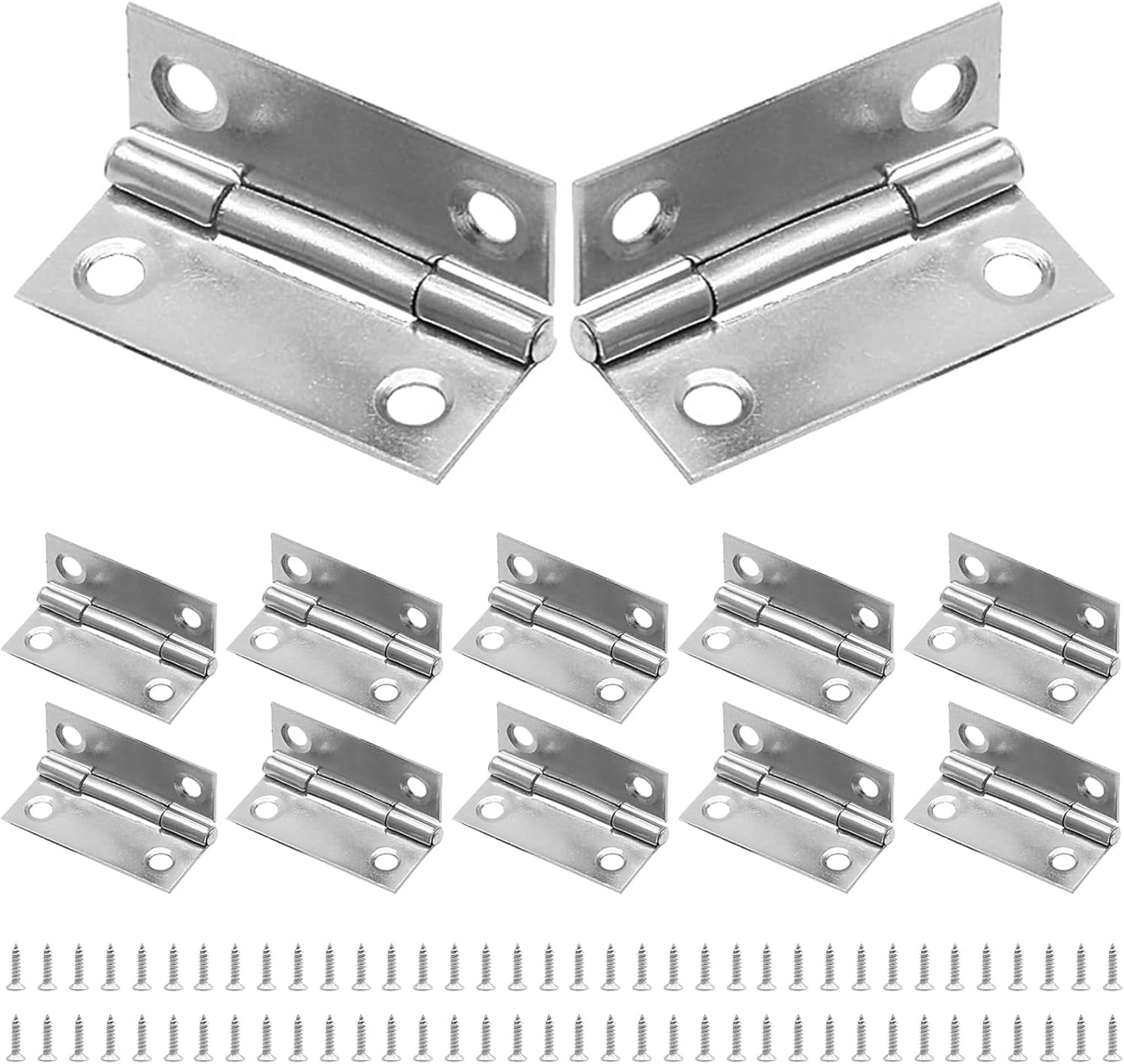 XD-12 Pack Butt Hinge 1.5 Inch Mini Hinges 304 Stainless Steel Hinges ...