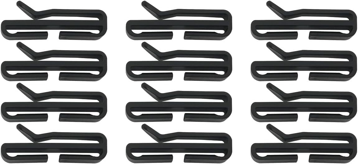 XD-12PCS Tactical Outdoor Belt Clip Webbing Carabiner Plastic Webbing ...