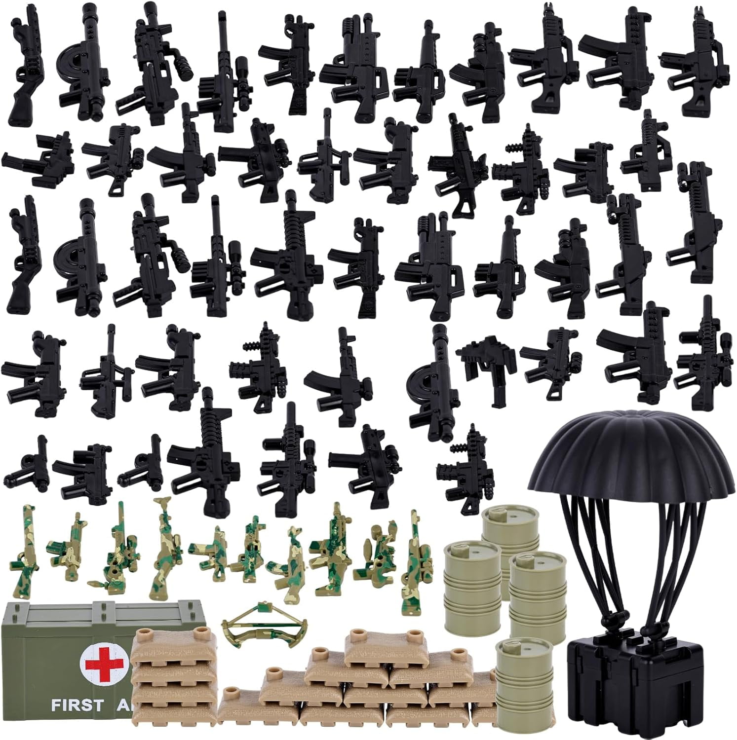 XD-138PCS Military Soldiers Figures, Weapon Pack Accessories Kits Toys ...