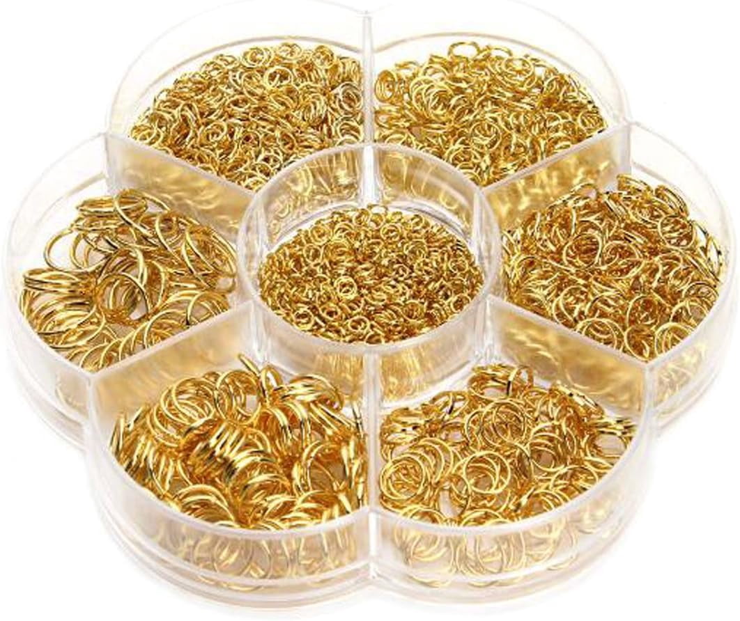 XD-1450 Pcs Bronze Open Circle Jump Rings - 1 Box 3mm 4mm 5mm 6mm 7mm ...