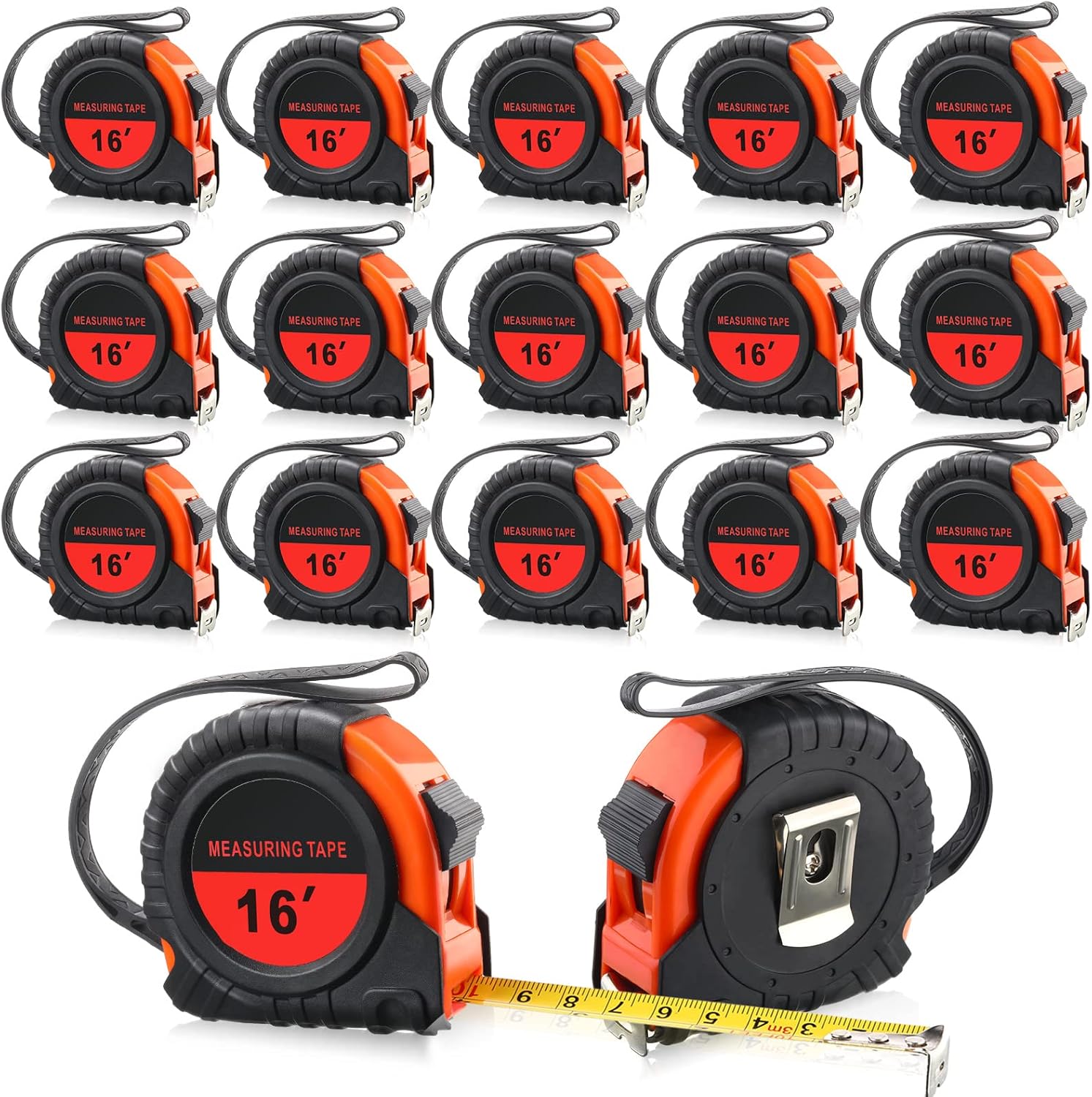 XD-15 Pack Tape Measure Bulk 16 Feet Retractable Measuring Small Easy ...
