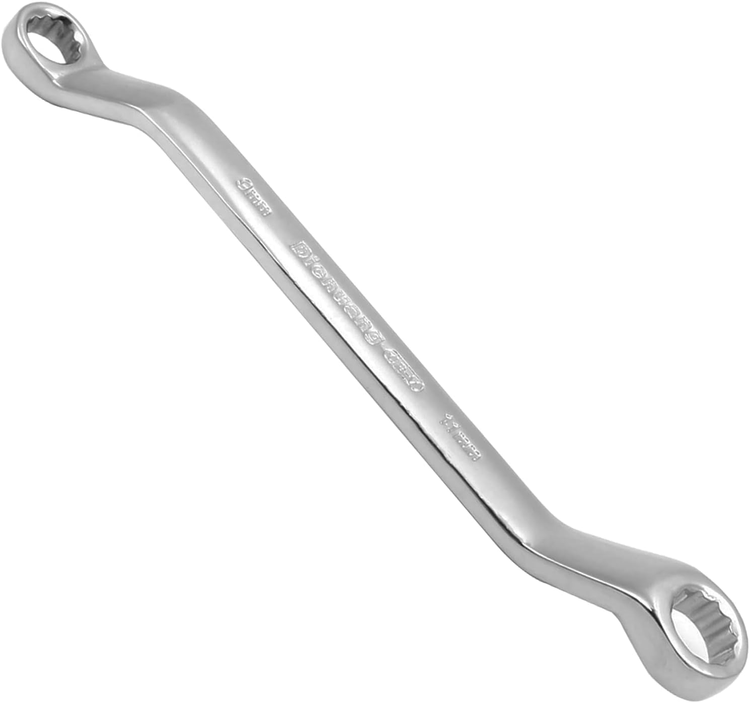 XD-19mm x22mm 12 Point Offset Double Box End Wrench Polished Finish, Cr ...
