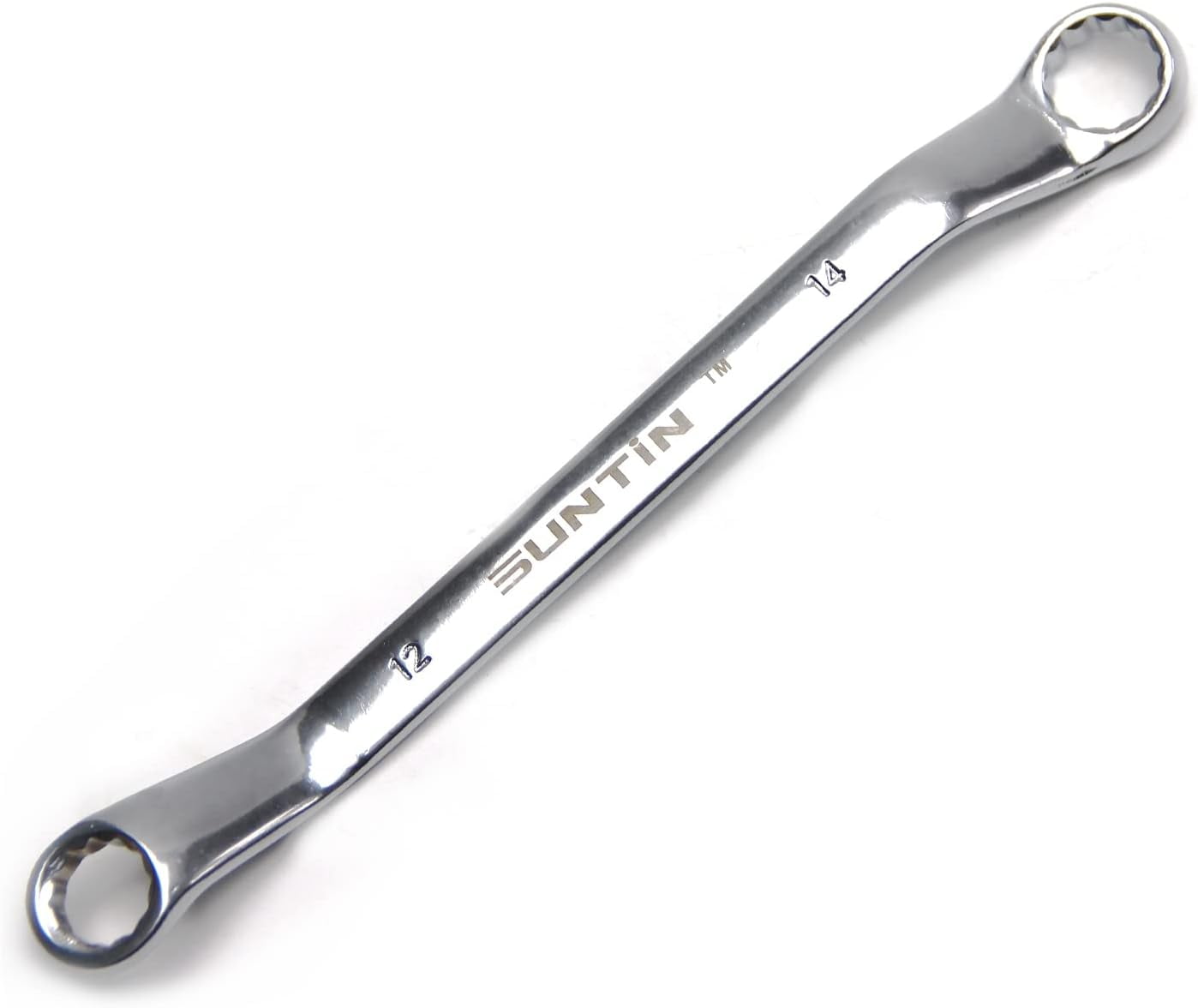 XD-19mm x22mm 12 Point Offset Double Box End Wrench Polished Finish, Cr ...