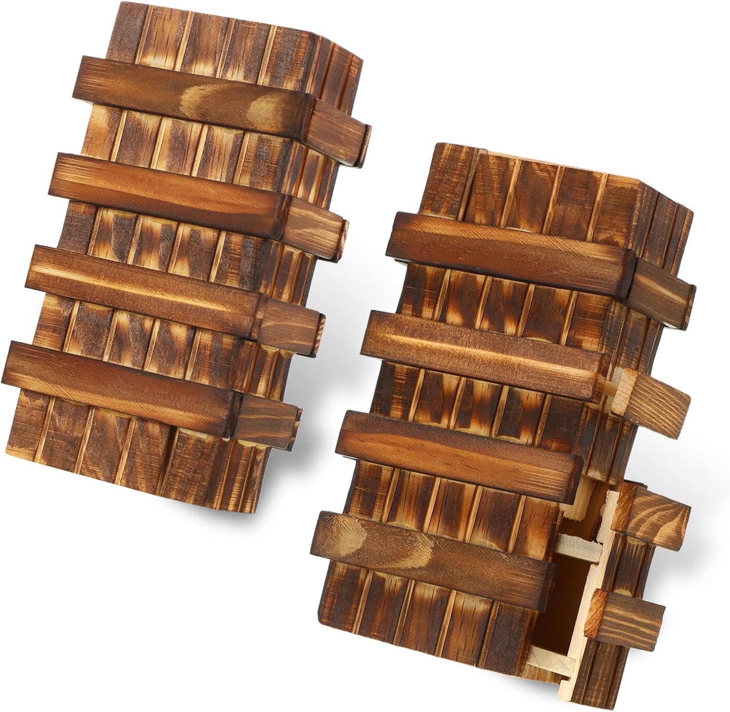 XD-2 Packs Puzzle Box Wooden 3D Box Ideal Money Difficult Puzzle Box ...