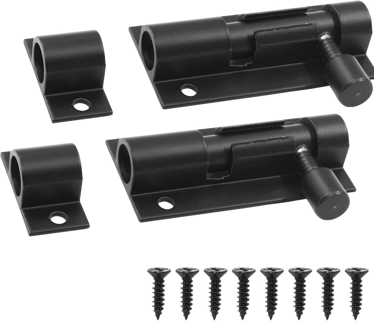 XD-2 Pcs 3 Inch Barrel Bolt Latch, Heavy Duty Sliding Door Latch ...