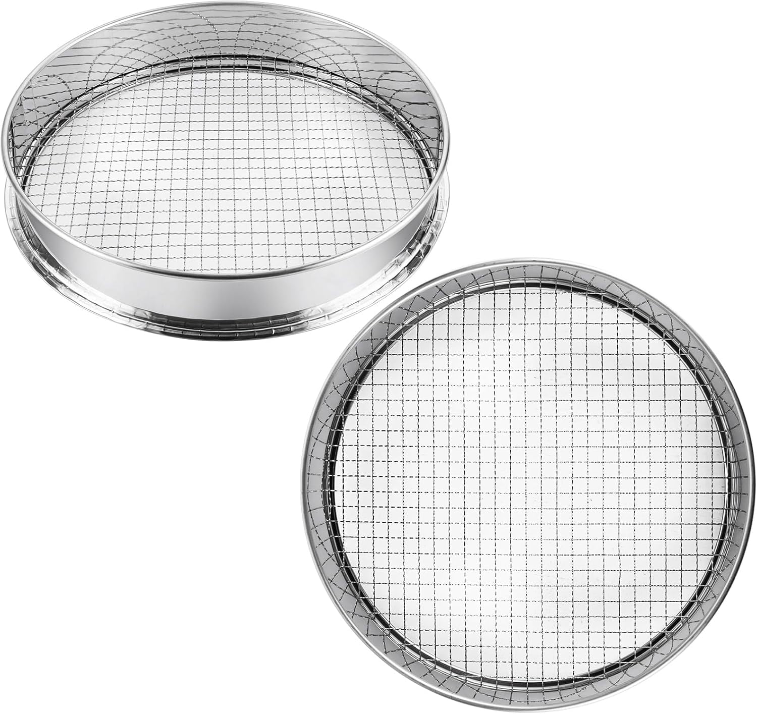XD-2 Pcs Soil Sifter, 12" Large Soil Sifter for Gardening 2/5 Inch Mesh ...