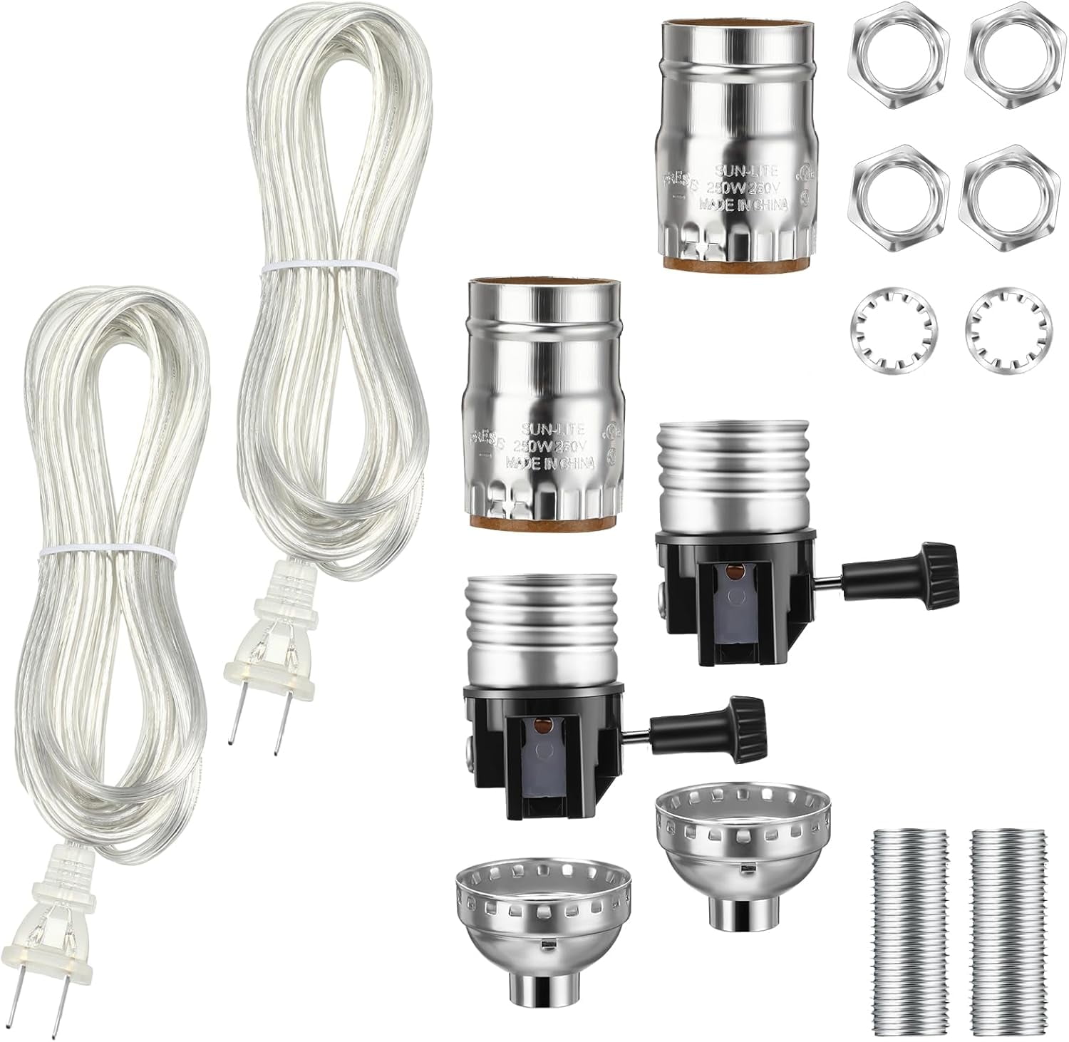 XD-2 Sets Lamp Repair Kit Table Rewire Lamp Parts with 3 Way Socket ...