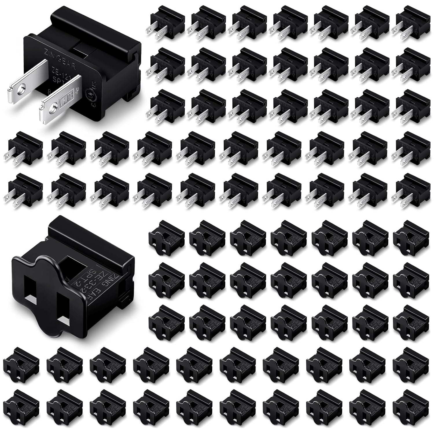 XD-20 Pack Christmas Female and Male Vampire Plugs Zip Plug Electrical ...