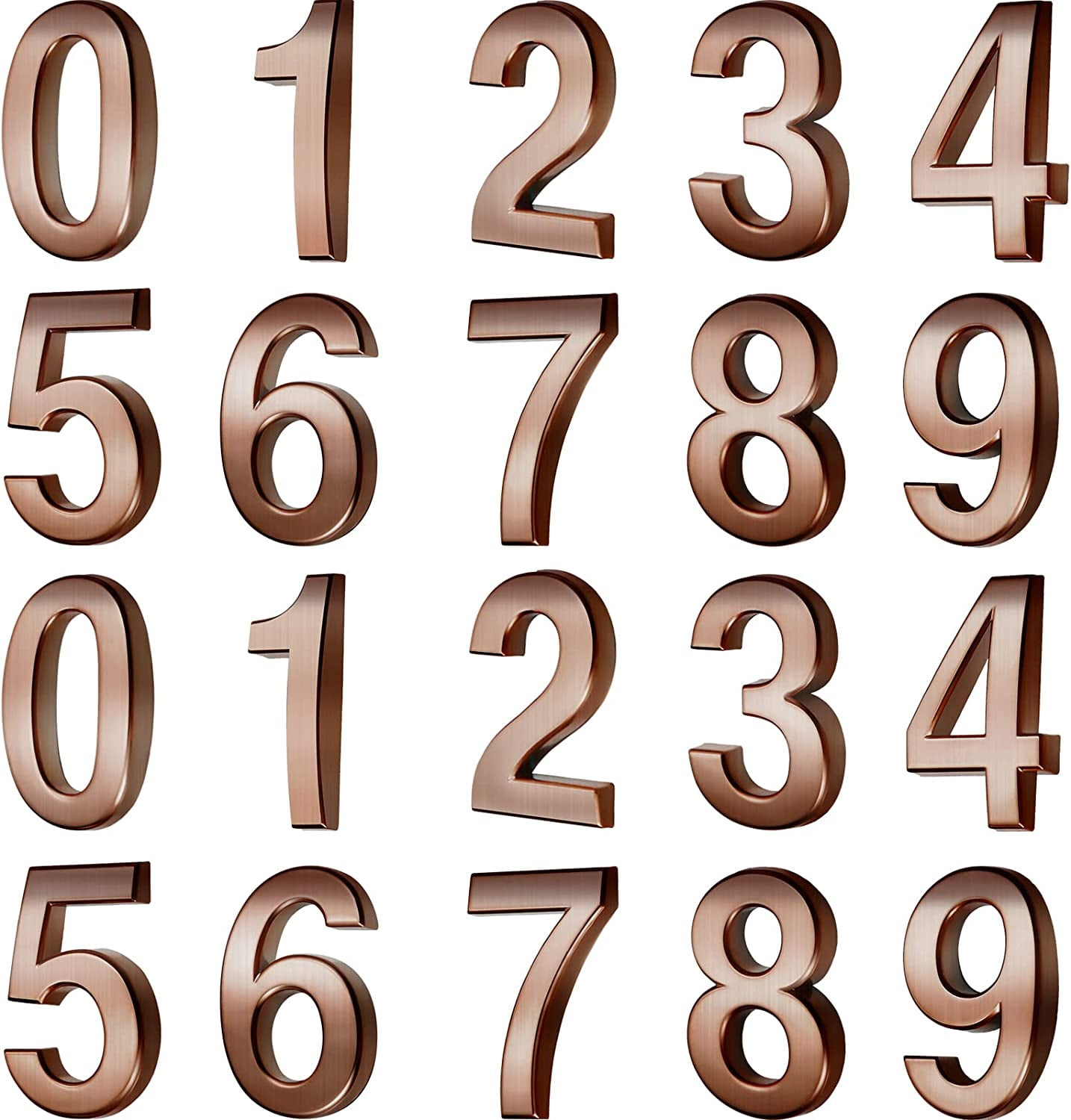 XD-20 Pieces Mailbox Numbers for House Outside 0-9 Door Room Signs Self ...