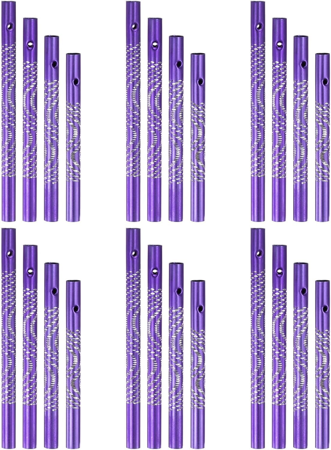 XD-24-Pack Wind Chime Tubes, 4 Sizes Wind Chime Parts, Aluminum Metal ...