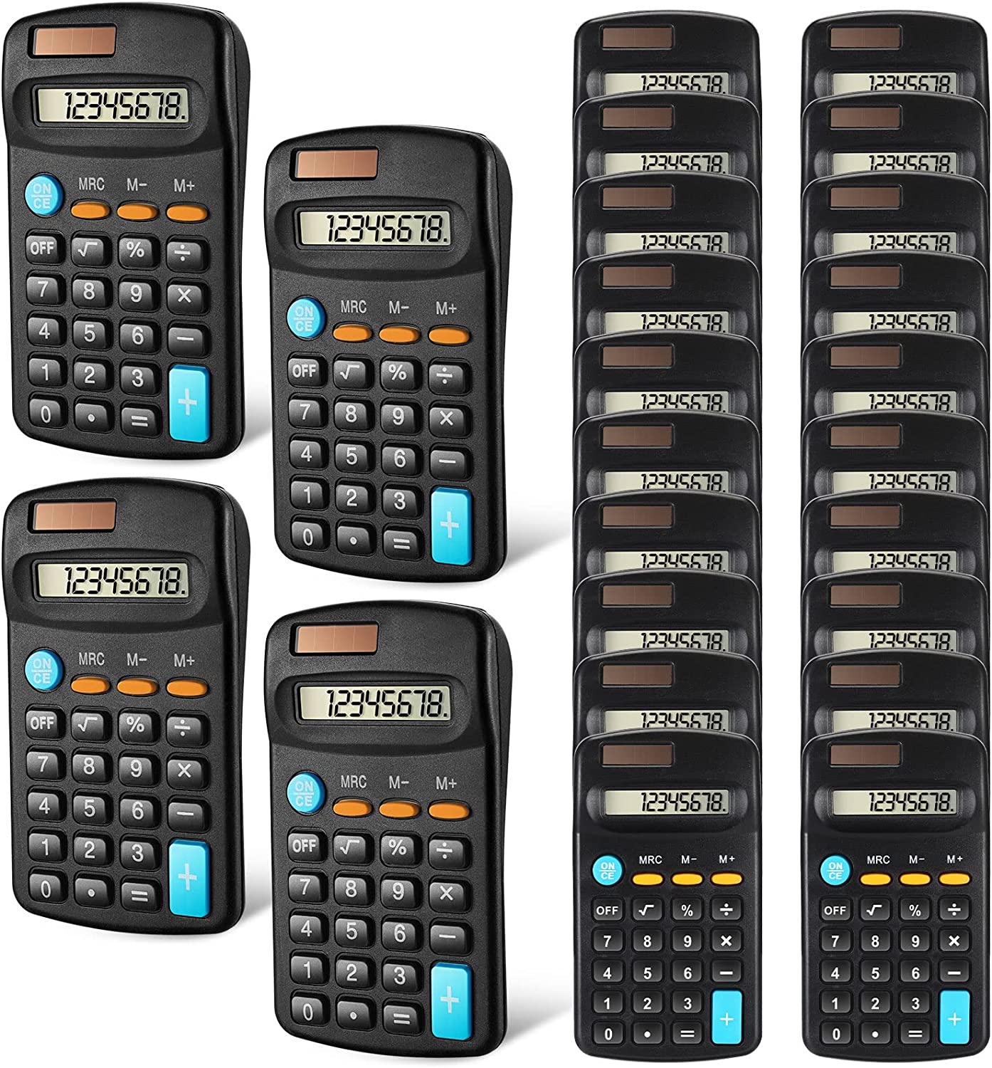 XD-24 Pieces Basic Calculators for Students Small Pocket Size Mini ...