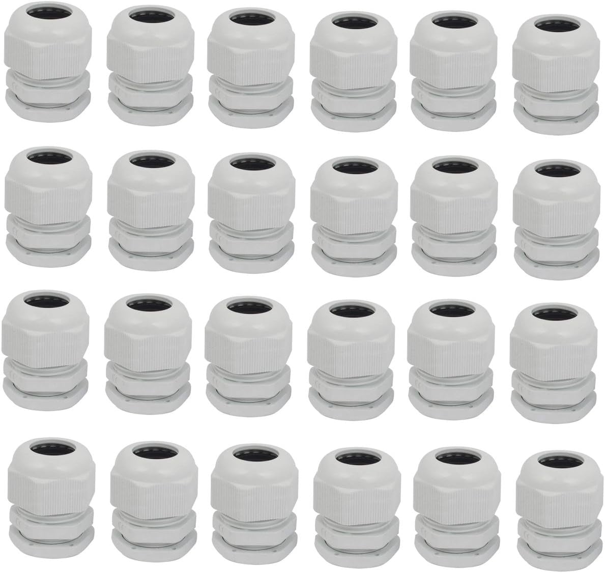 XD-24Pcs PG24 Waterproof Cable Gland Joints for 15-22mm Cable ...