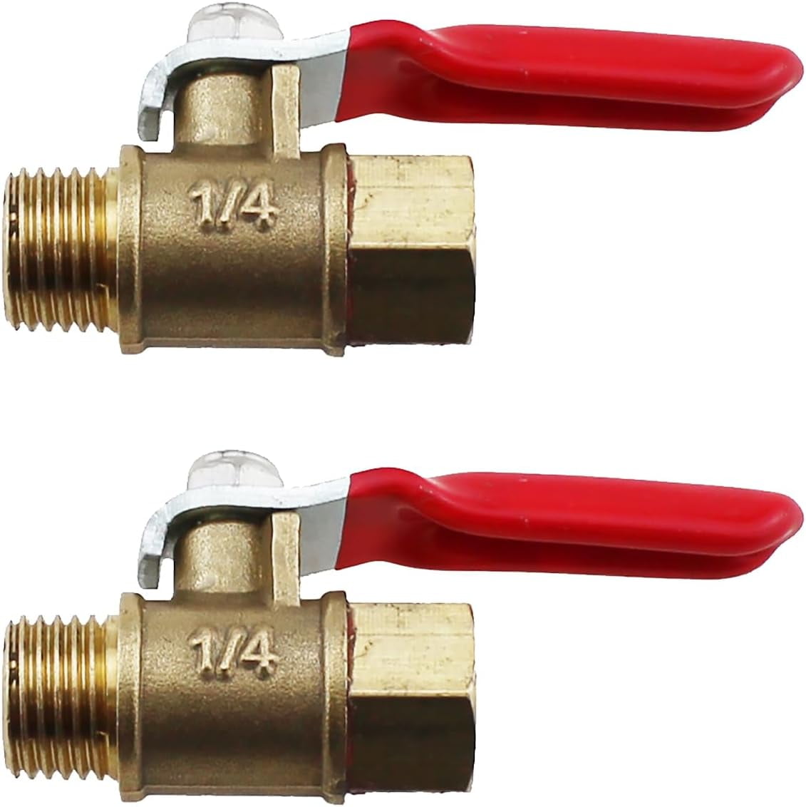 XD-2PCS 36MM1.4Inch Pneumatic Plumbing Brass Ball Valve Compressor Shut ...