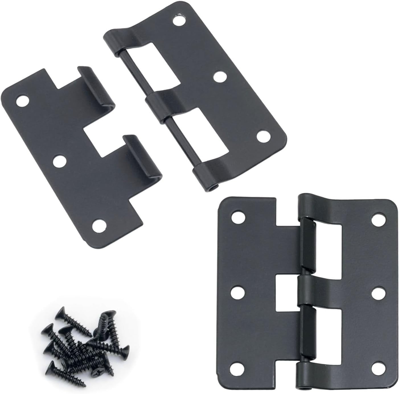XD-2PCS Black Lift Off Hinge Door Removable Hinge Hardware Detachable ...