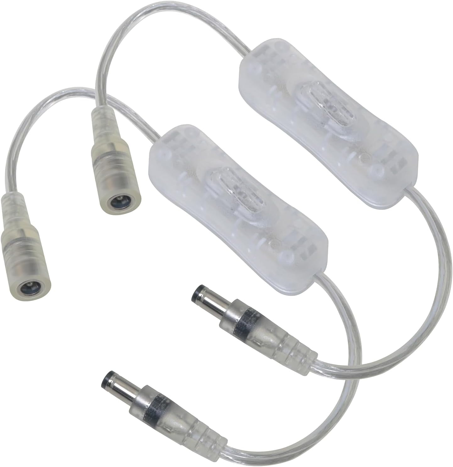 XD-2PCS in-line Rocker Switch Neon Sign Advertising Light Crystal Power ...