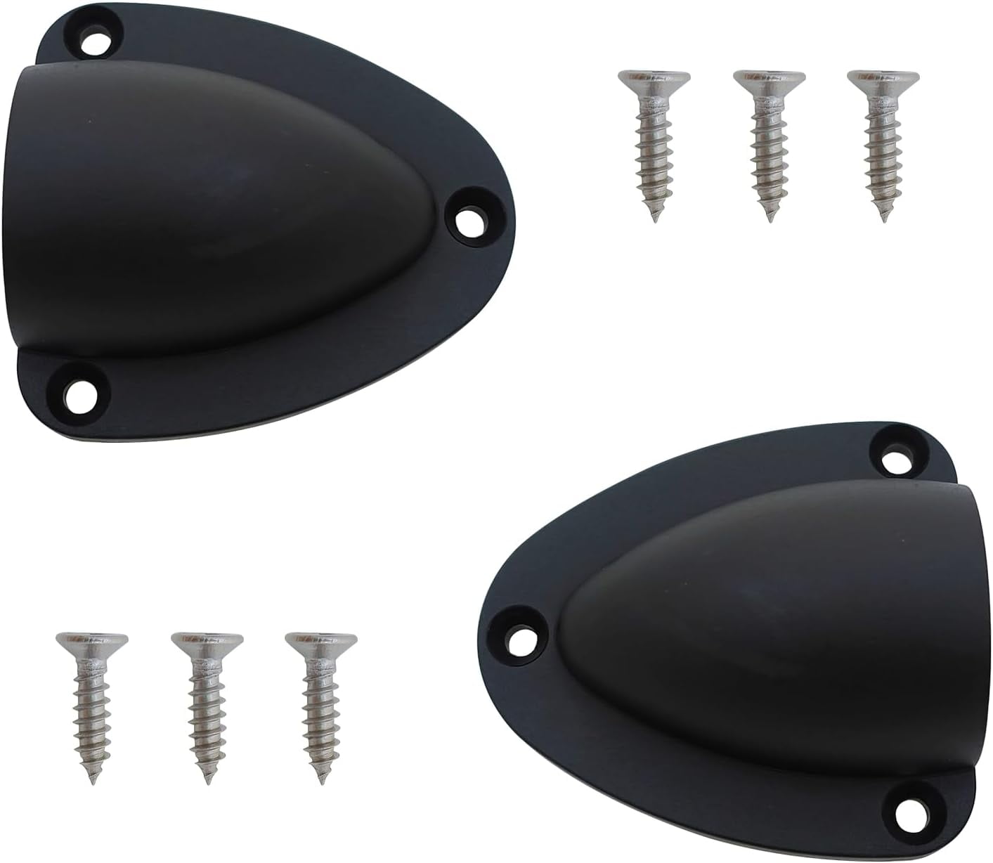 XD-2Pcs Nylon Marine Clam Shell Vent 2.5 x 2.28 inch Wire Cable Hose ...