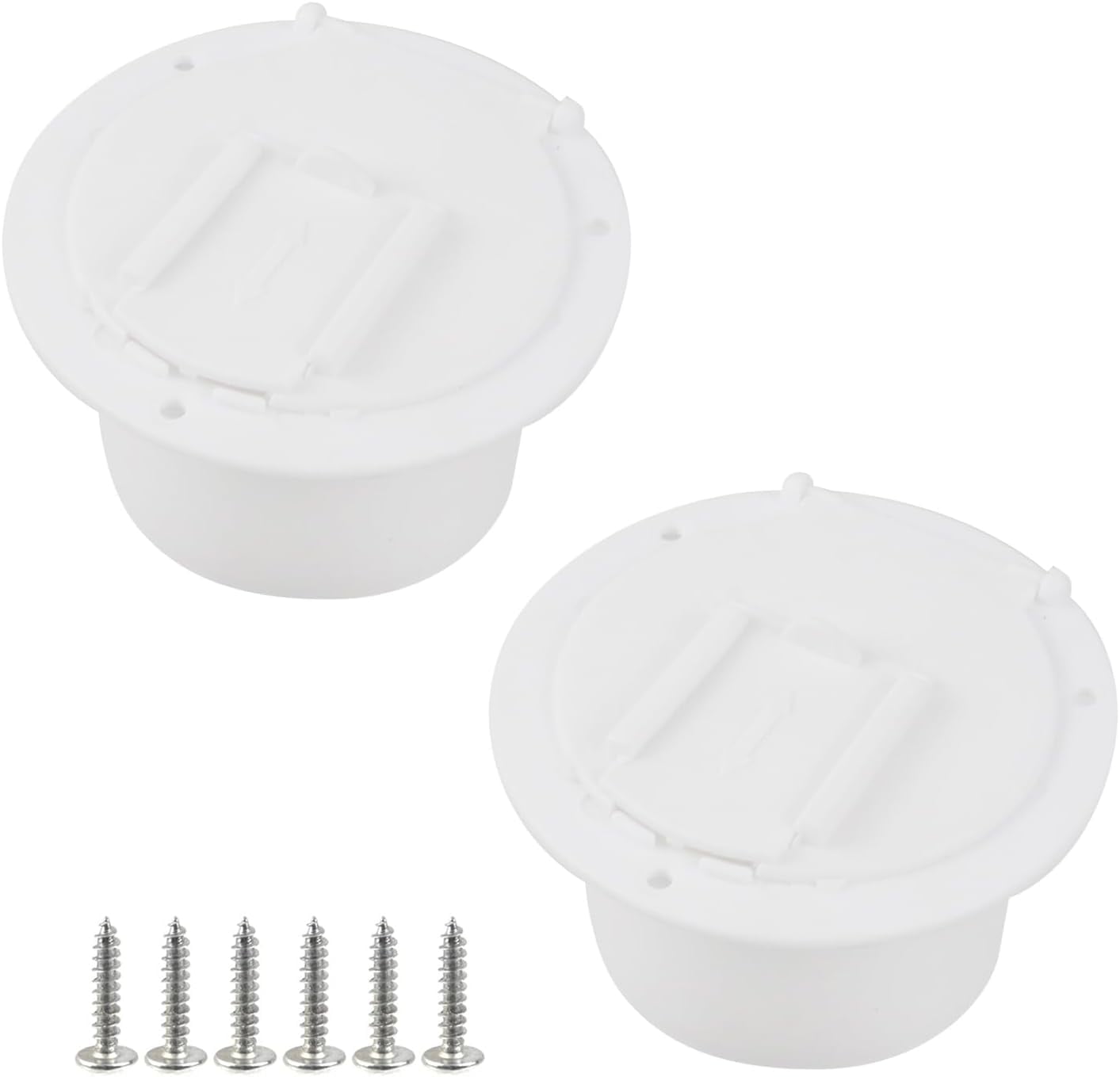 XD-2Pcs RV Round Electric Cable Hatch for 50 Amp Cords Power Cord Cable ...