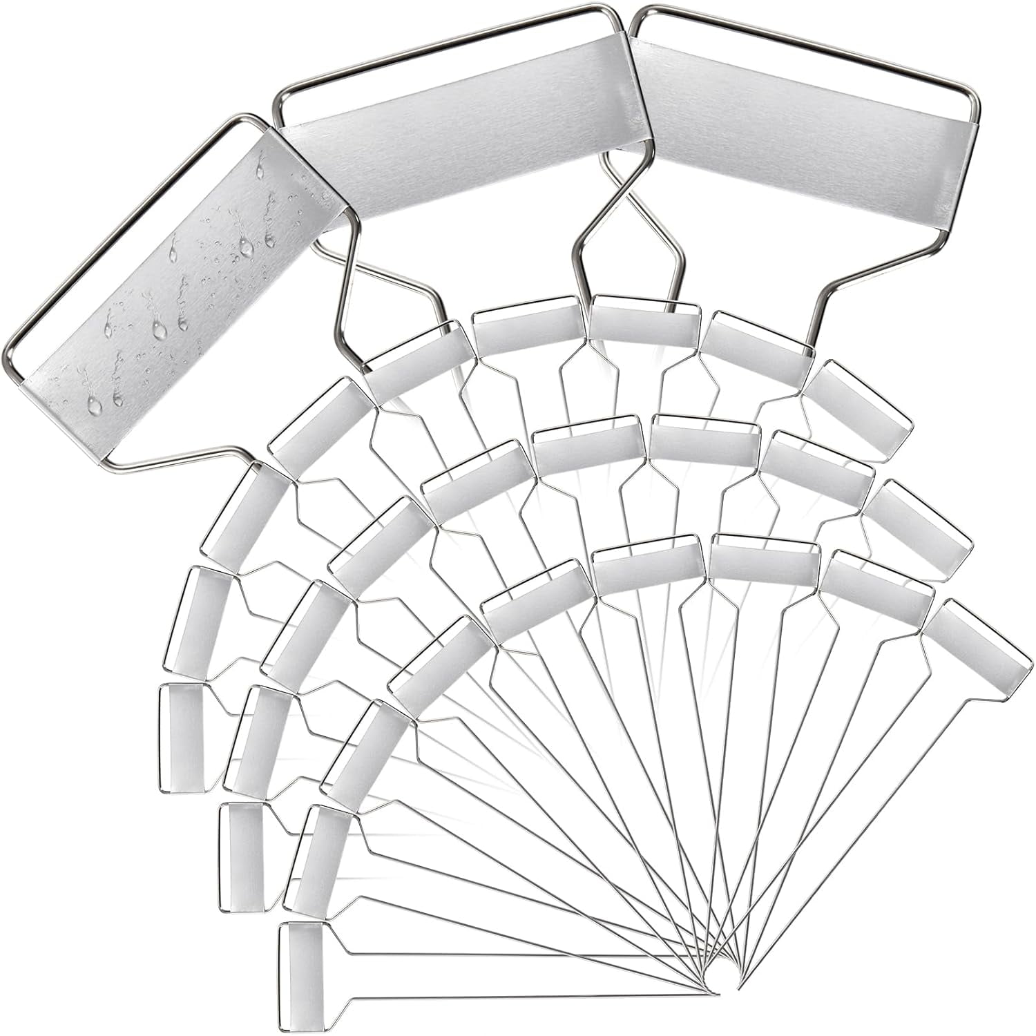 XD-30 Pack 10 Inch Plant Label Stakes Metal Garden Markers ...