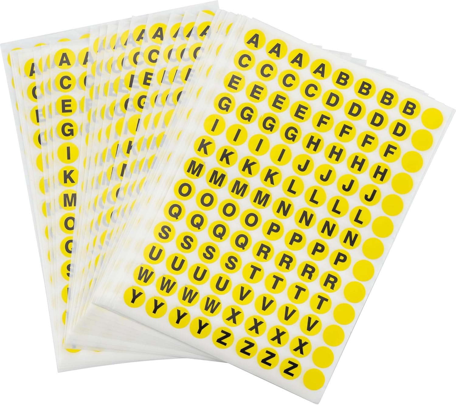 XD-3510 Pcs A to Z Letter Stickers 120 Sets Round Self Adhesive ...