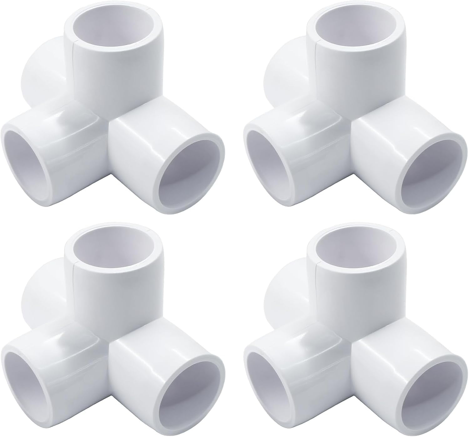 XD-4 Pcs 1/2 Elbow PVC Pipe Fitting, 4 Way Furniture Grade Pipe ...