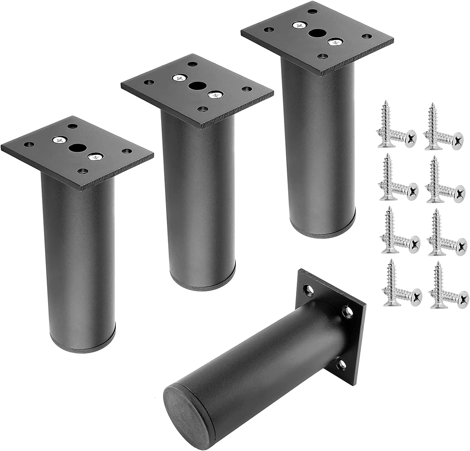 XD-4 Pcs 5 Inch Adjustable Cabinet Legs Aluminum Alloy Furniture Metal ...