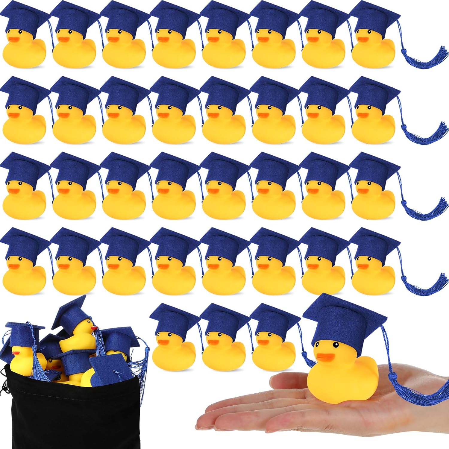 XD-48 Pcs Graduation Rubber Ducks with Grad Cap 2024 Diploma Grad ...