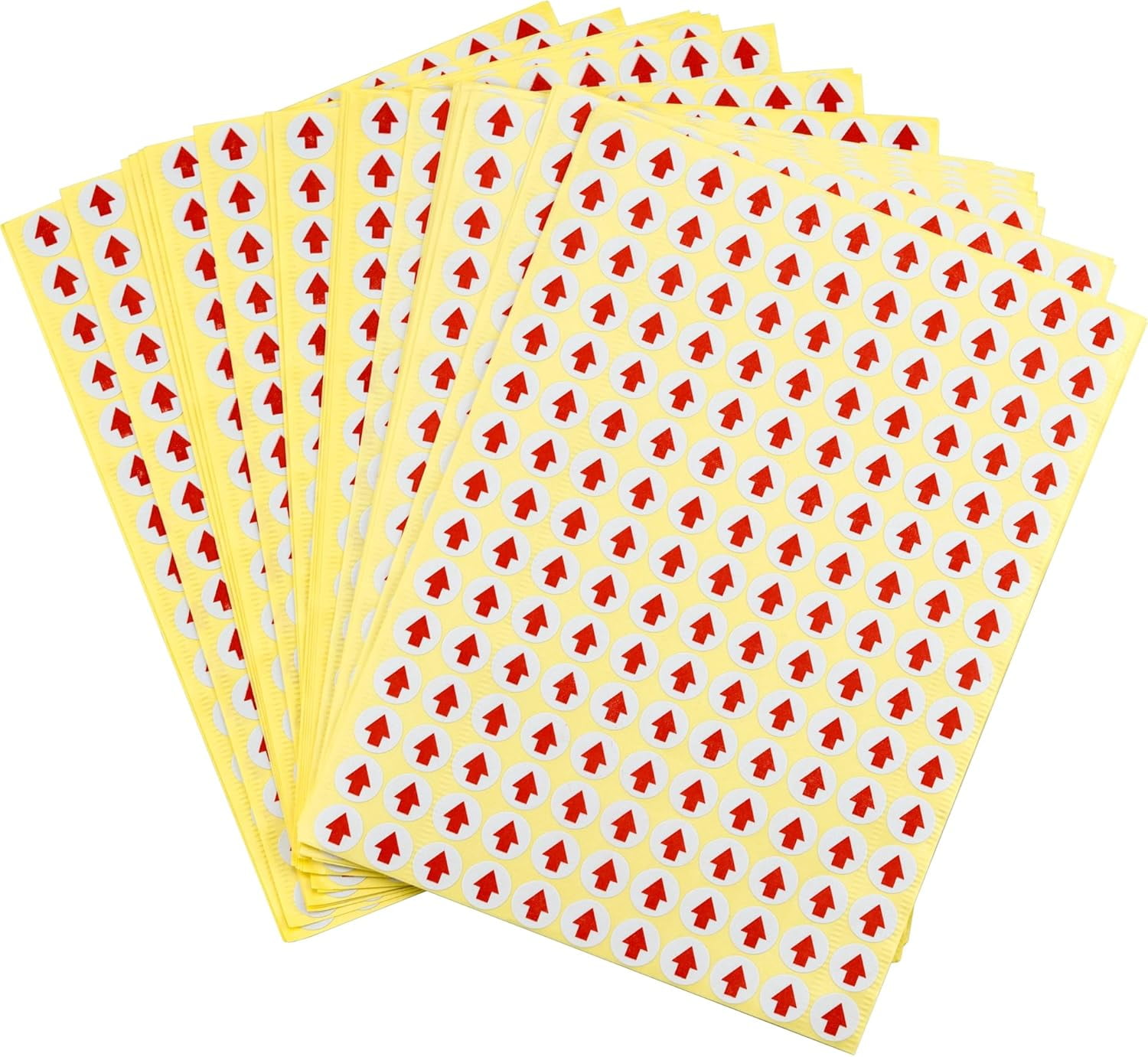 XD-4950 Pcs Round Arrow Stickers Red Arrow Dot Stickers Self Adhesive ...