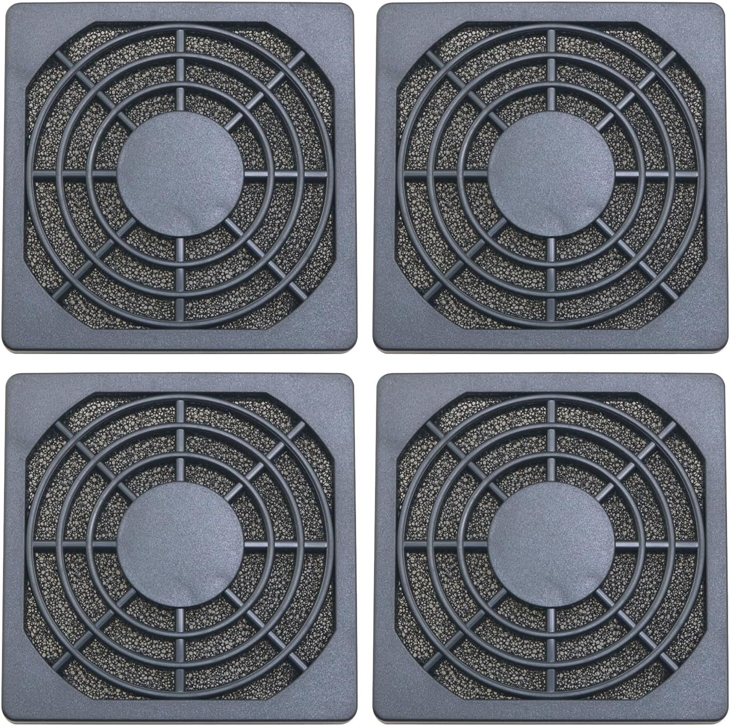 XD-4PCS Cooling Fan Mesh Cover Ventilation Filter Mesh 6cm Plastic Dust ...