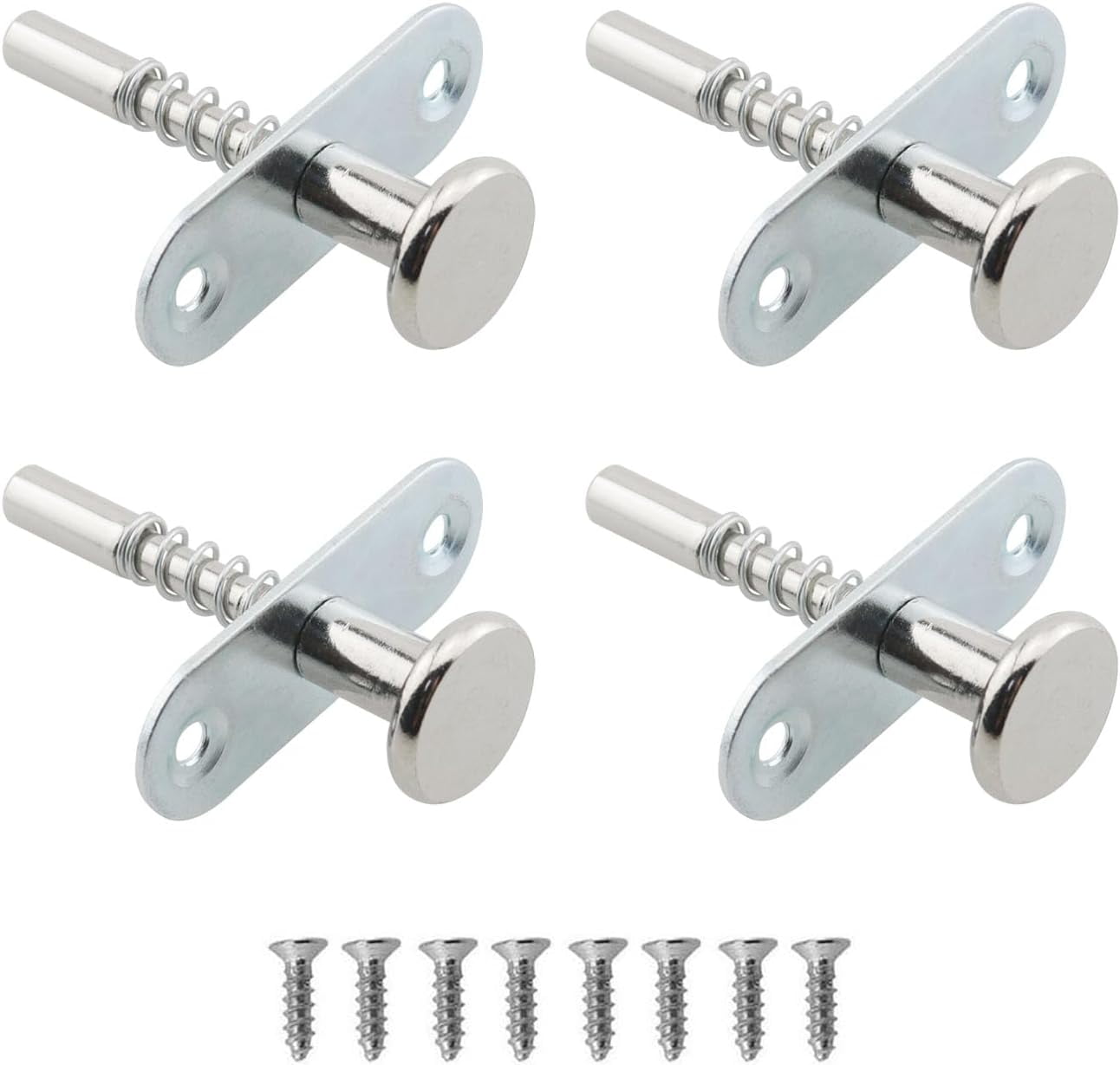 XD-4PCS Stainless Steel Plunger Latches Spring-Loaded Spring Latch Bolt ...